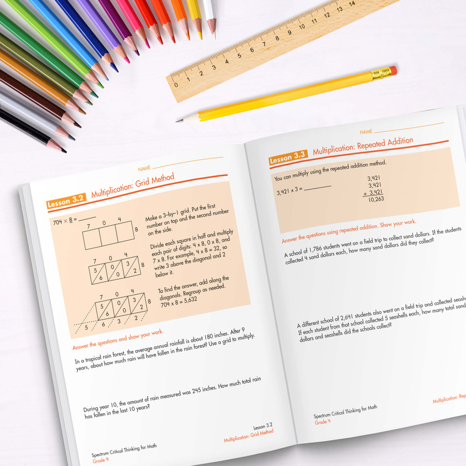 Grade 4 Spectrum Critical Thinking for Math Workbook eBook (PDF)