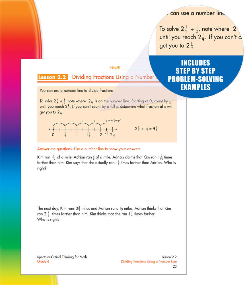 Grade 6 Spectrum Critical Thinking for Math Workbook Paperback