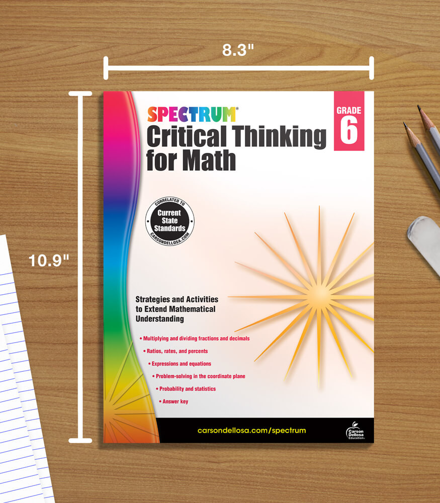 Grade 6 Spectrum Critical Thinking for Math Workbook Paperback