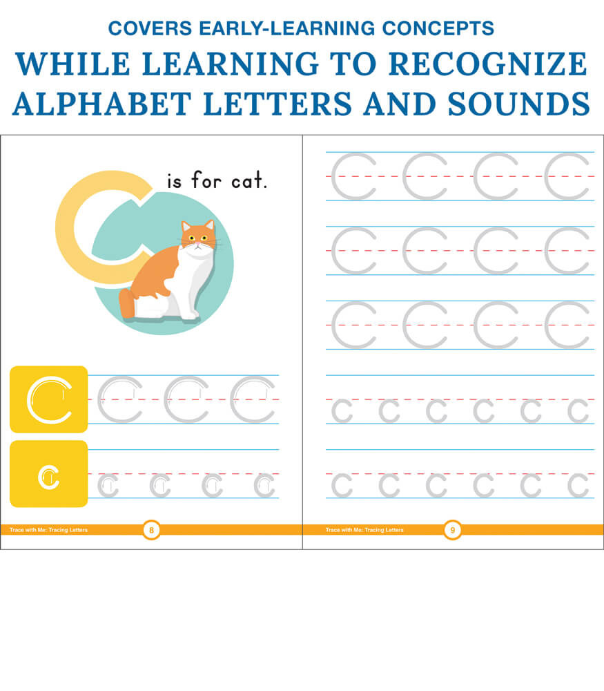 Grade PK-K Trace with Me: Tracing Letters Activity Book eBook