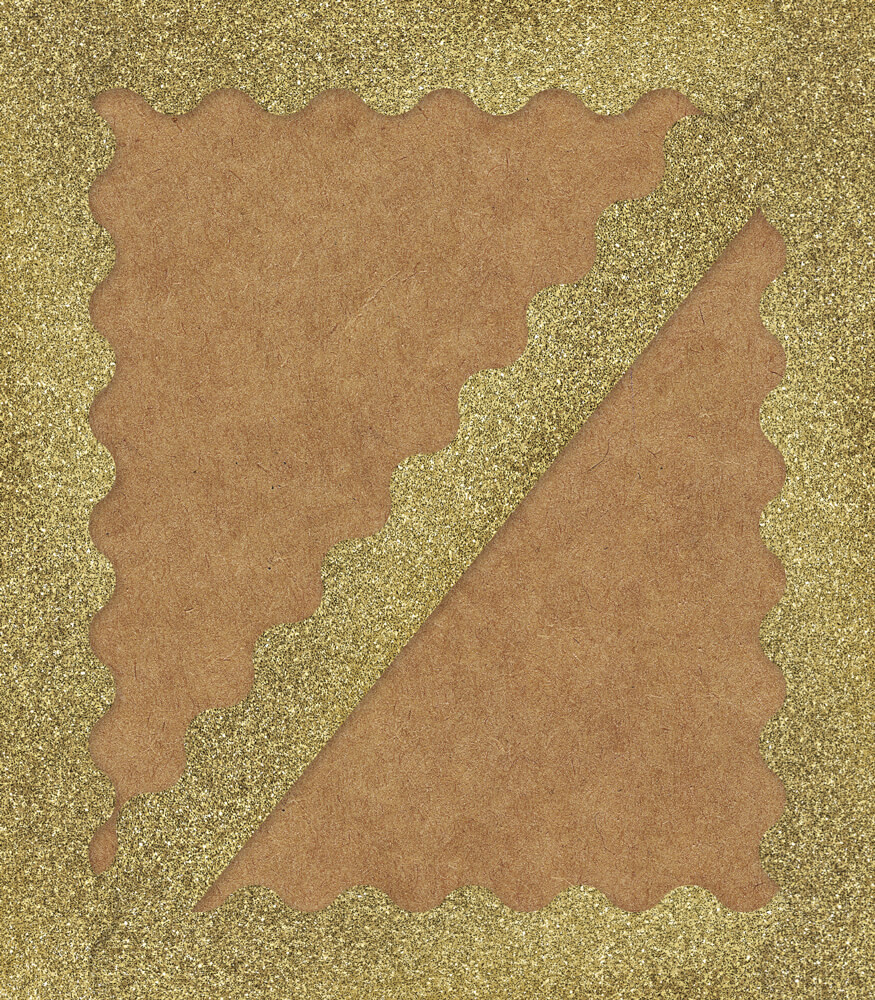 Gold Glitter Scalloped Bulletin Board Borders