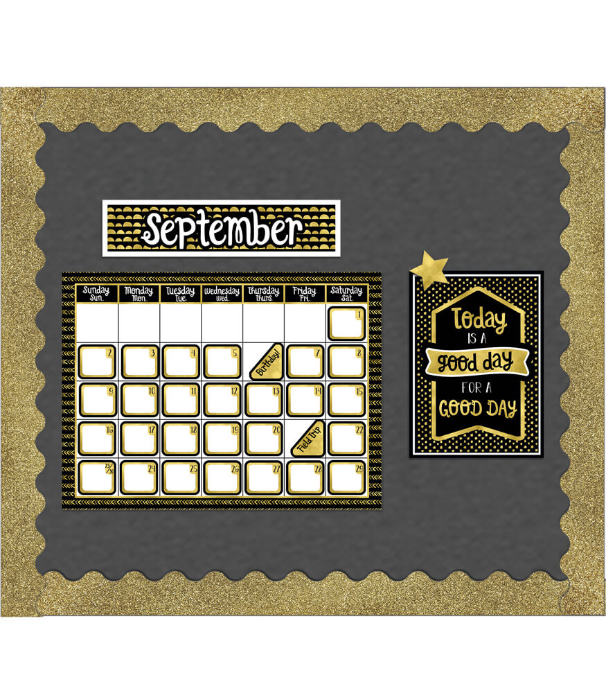 Sparkle + Shine Calendar Bulletin Board Set