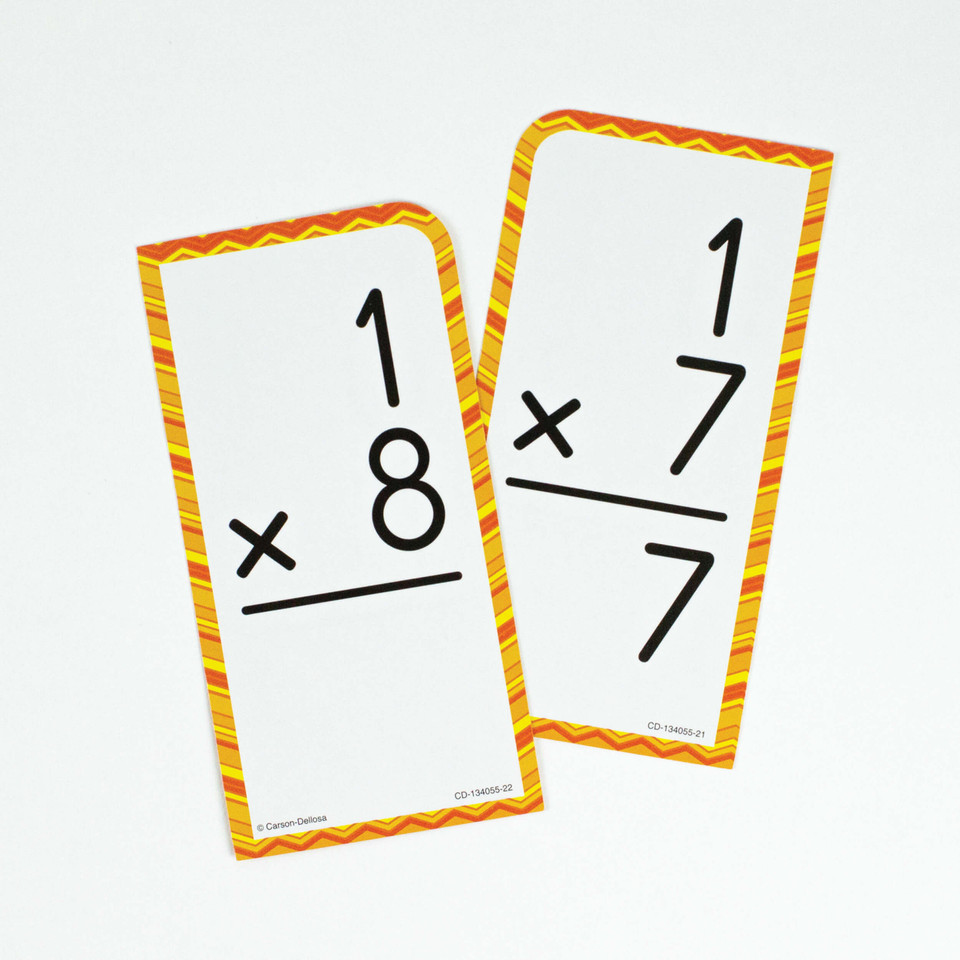 Grade 2-5 Multiplication All Facts through 12 Flash Cards Multiplication