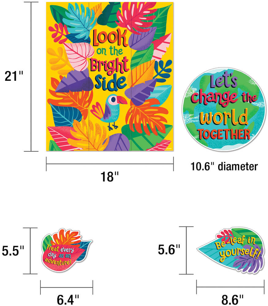 One World Motivational Mini Bulletin Board Set