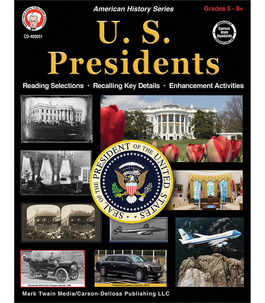 Grade 5-12 U.S. Presidents Workbook Paperback