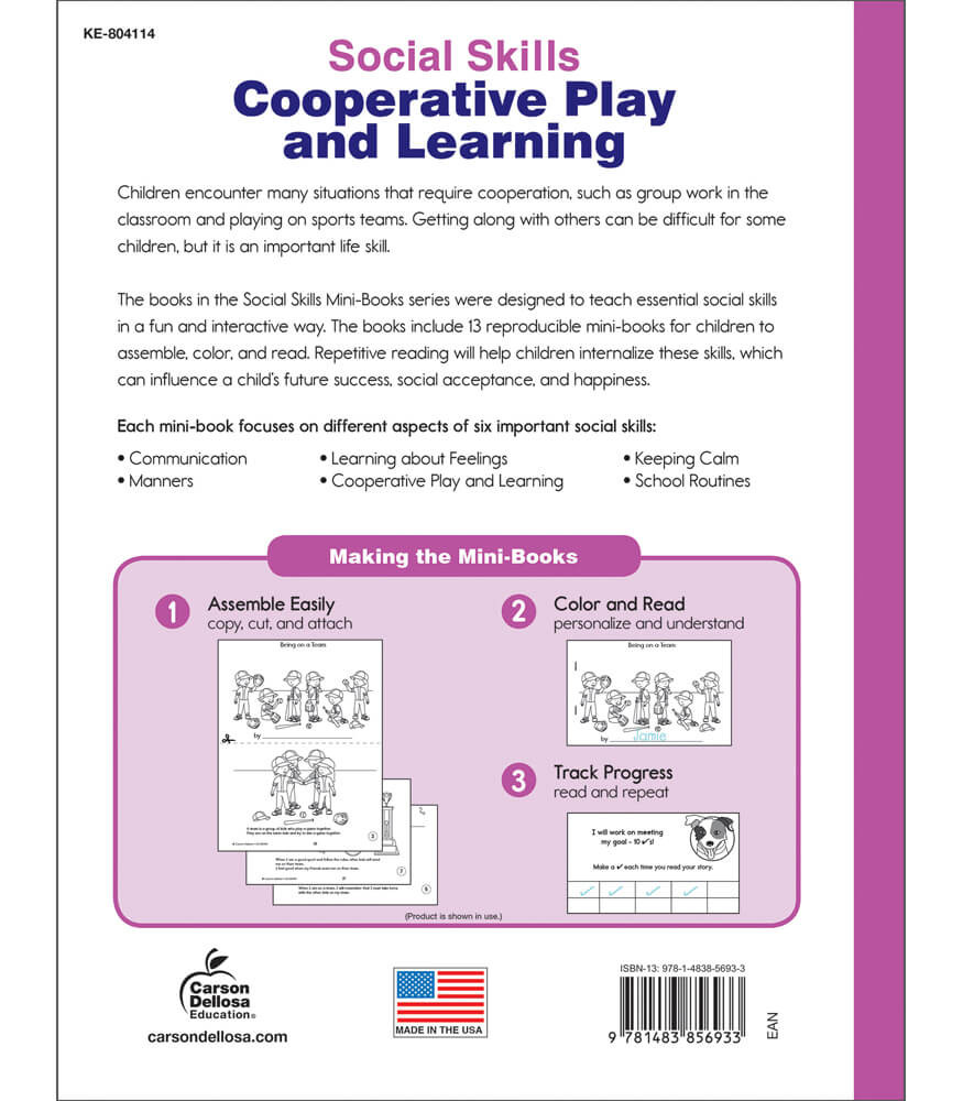 Grade PK-2 Cooperative Play and Learning Resource Book Paperback