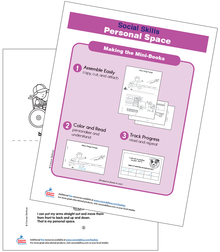 Personal Space Grades Free Printable | Carson Dellosa