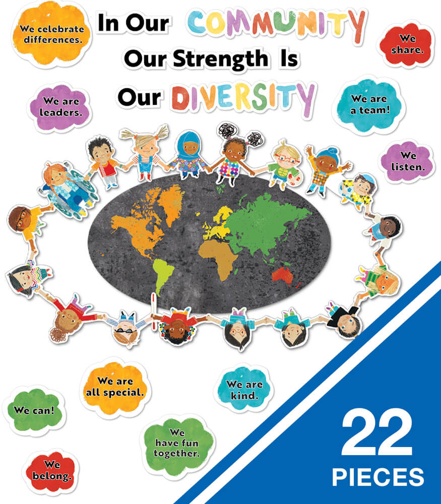 Our Strength Is Our Diversity Bulletin Board Set