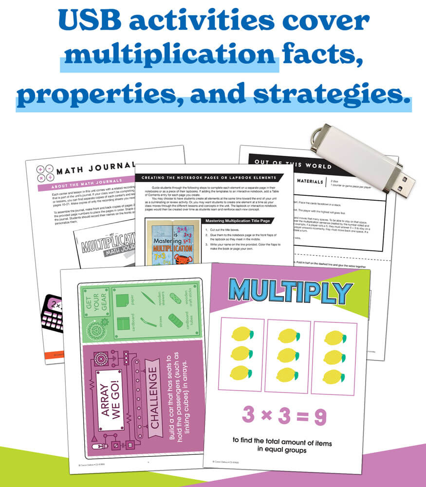 Grade 2-3 In a Flash: Intro to Multiplication Flash Drive Flash Drive