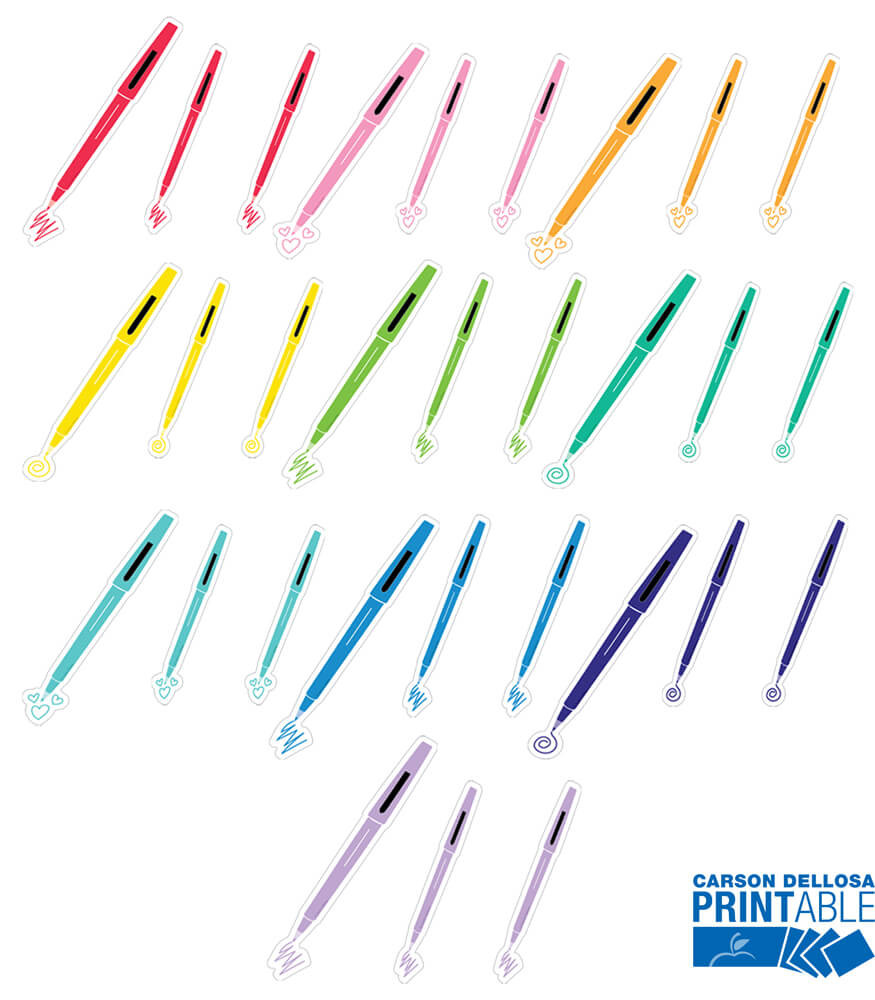 Happy Place Variety Printable Cutouts