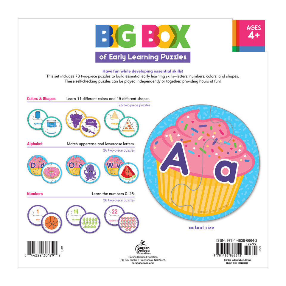 Grade PK-1 Big Box of Early Learning Puzzle