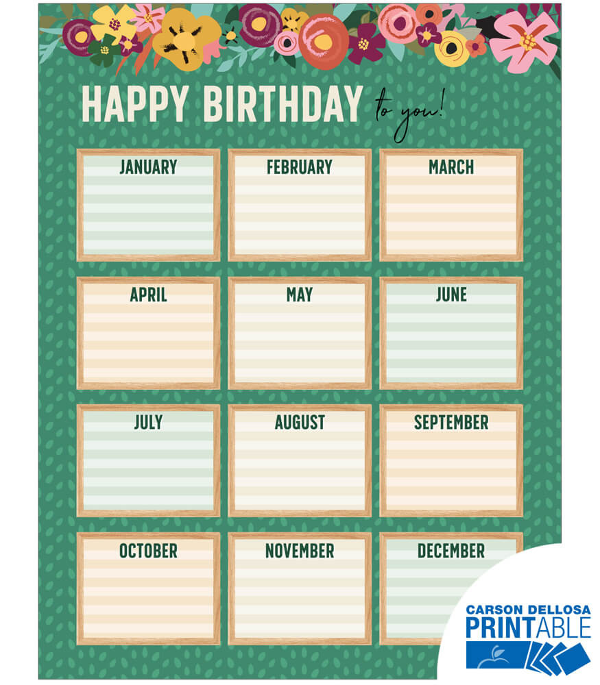 Grow Together Chart and Printable Poster Set