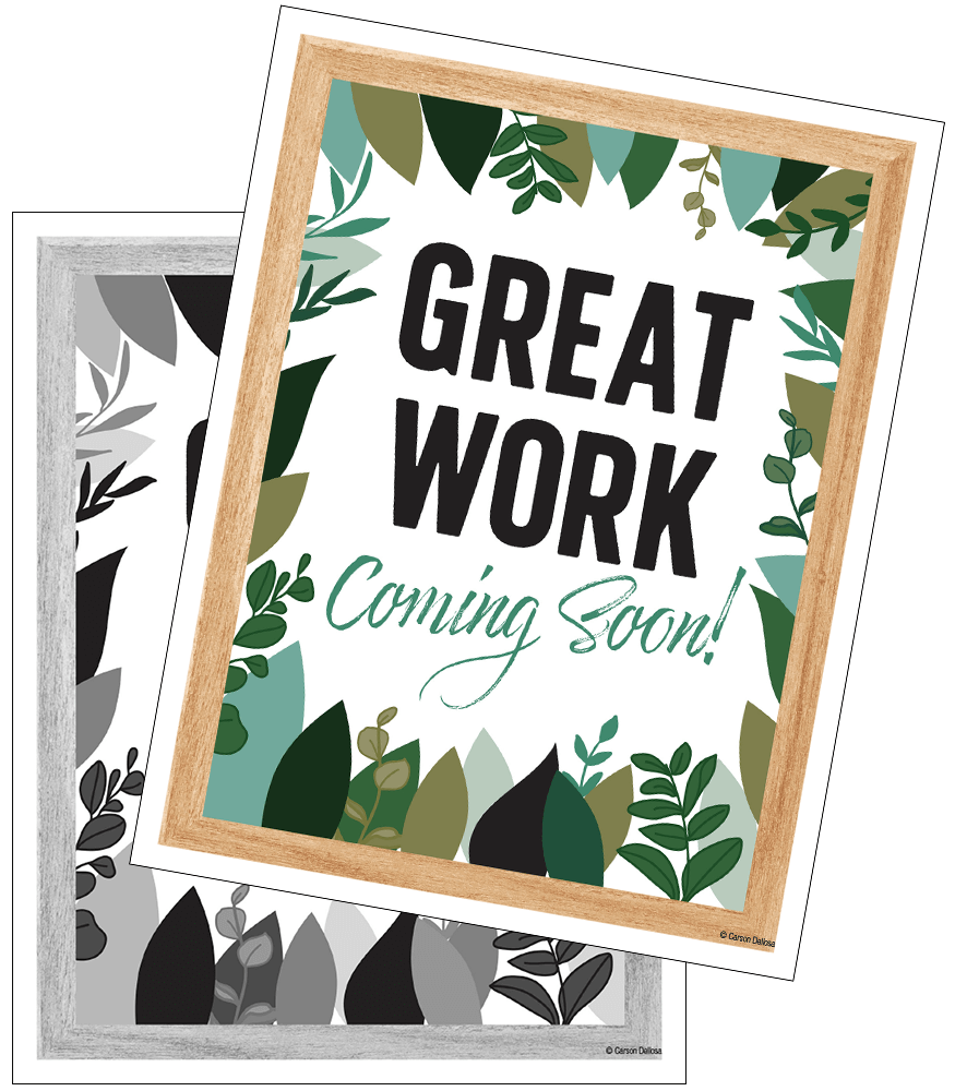 Grow Together Great Work Coming Soon Free Classroom Décor | Carson Dellosa
