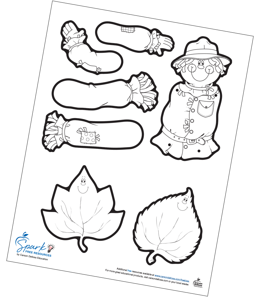 Build A Scarecrow Free Activity | Carson Dellosa