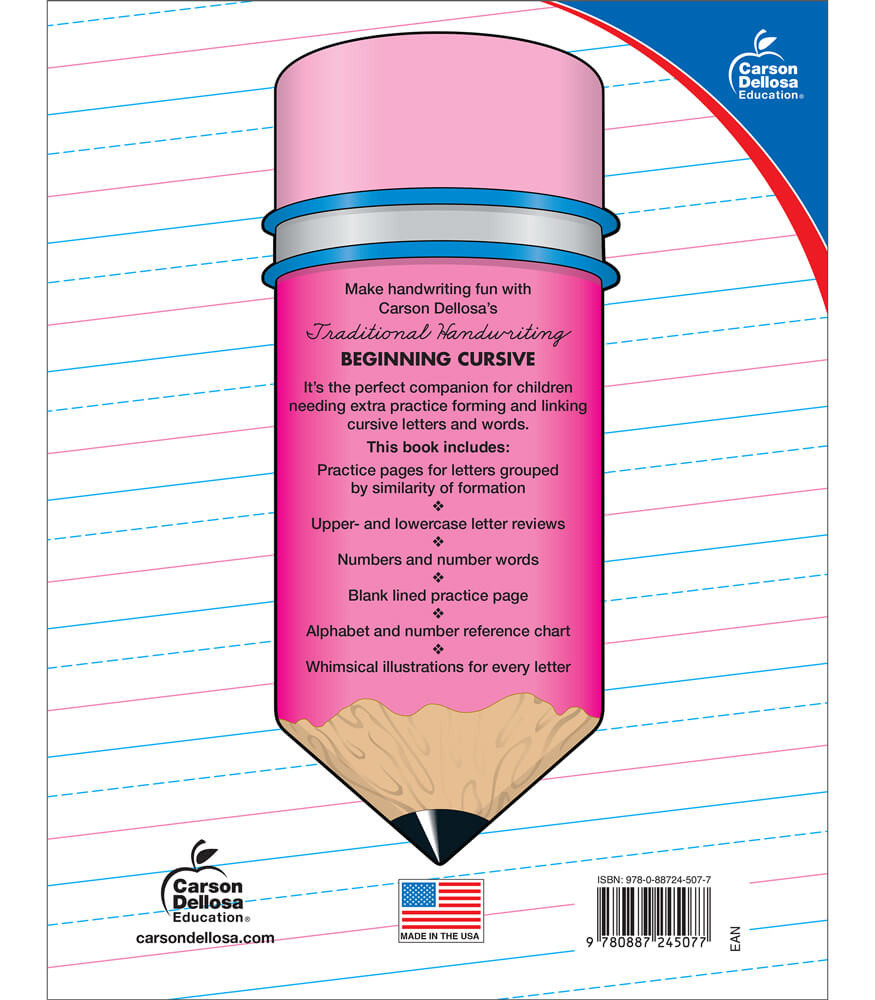 Grade 2-5 Traditional Handwriting: Beginning Cursive Resource Book