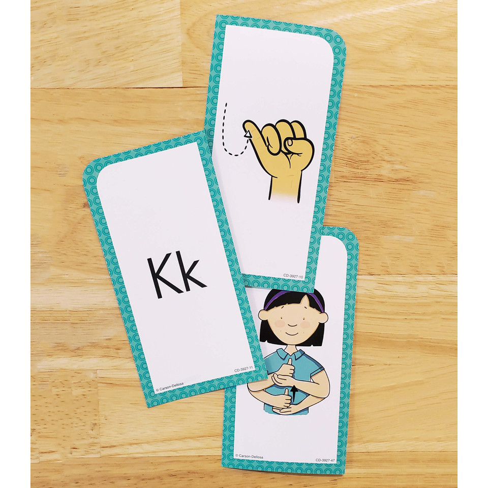 Grade PK-8 Sign Language Flash Cards
