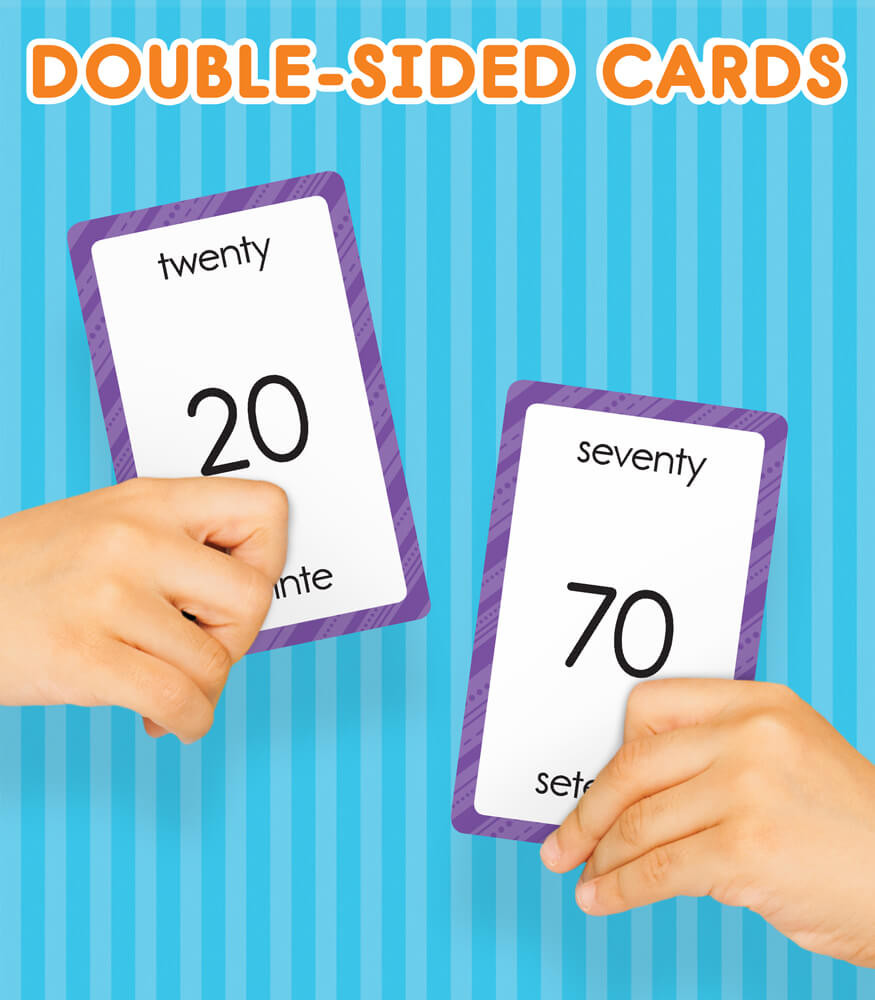 Grade K-3 Numbers 1 to 100 Flash Cards