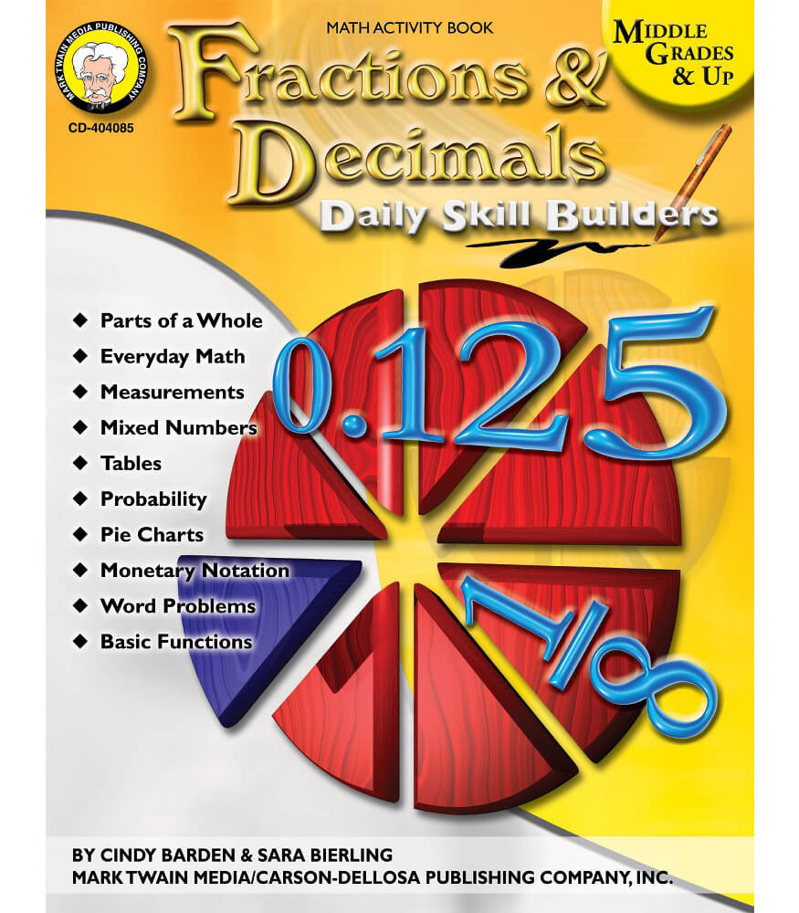 Fractions & Decimals Resource Book Grade 6-12 eBook