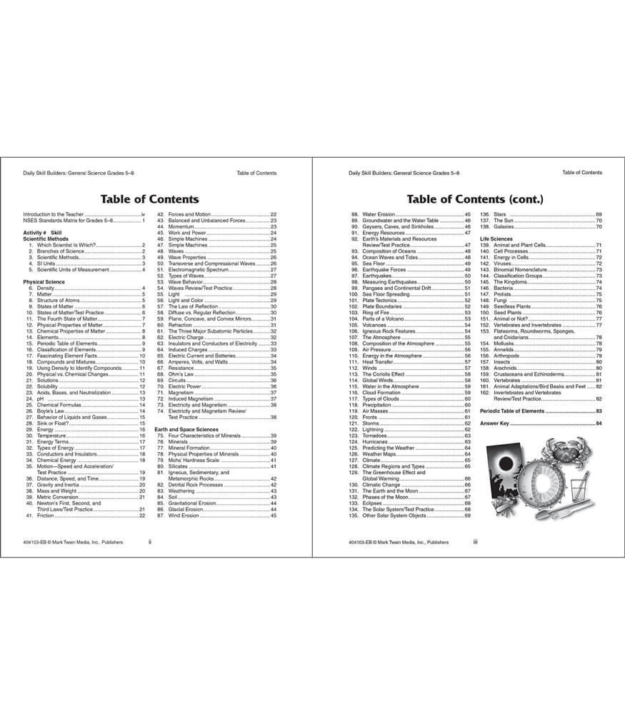 Grade 5-8 Daily Skill Builders General Science Resource Book eBook (PDF)