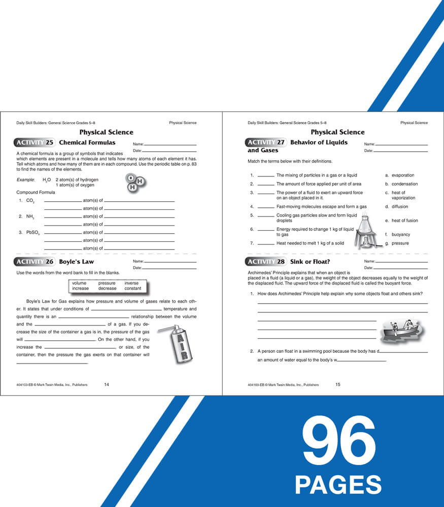 Grade 5-8 Daily Skill Builders General Science Resource Book eBook (PDF)