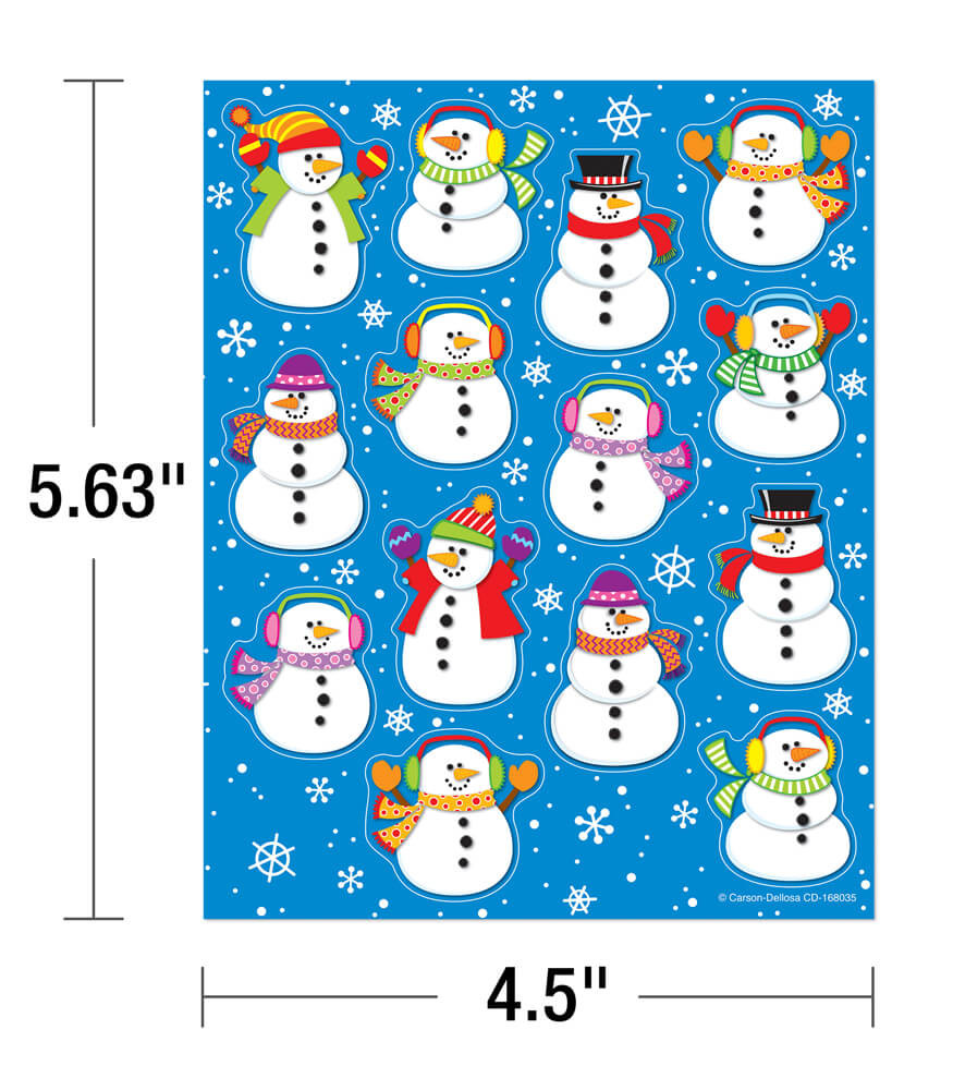 Snowmen Shape Stickers