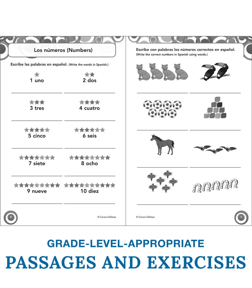 Grade K-5 Spanish I, Grades K - 5 (Skill Builders) Workbook Paperback