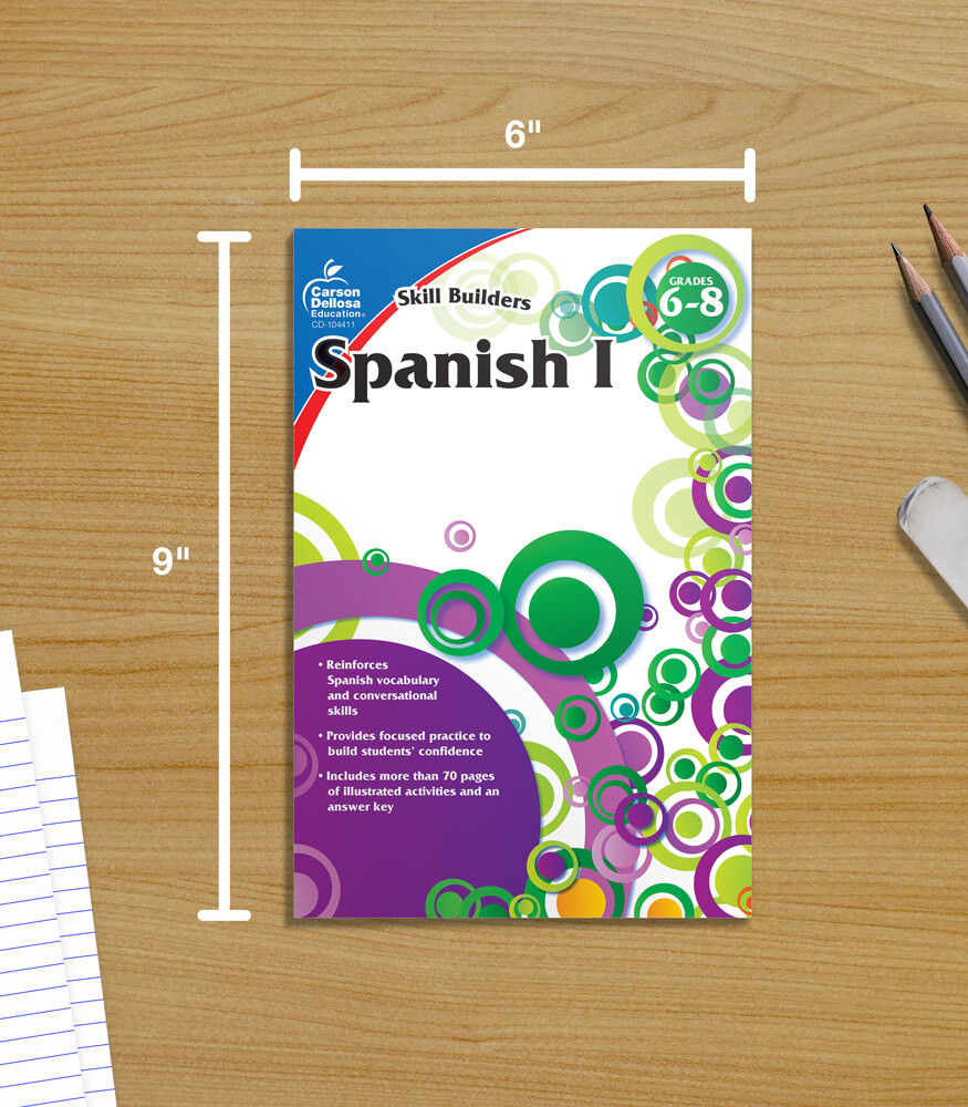Grade 6-8 Spanish I, Grades 6 - 8 (Skill Builders) Workbook eBook (PDF)