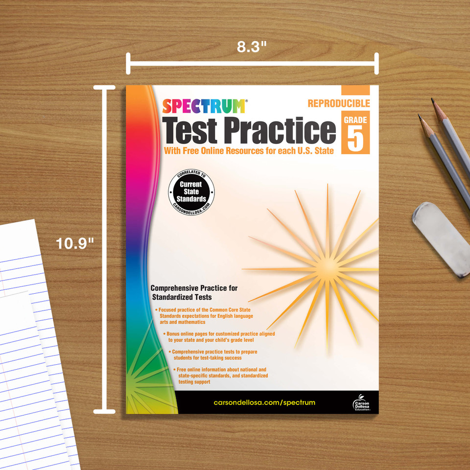 Grade 5 Spectrum Test Practice Workbook eBook (PDF)
