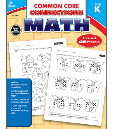 Common Core Connections Math Workbook Grade K eBook