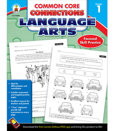 Grade 1 Common Core Connections Language Arts Workbook eBook