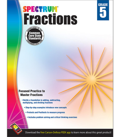 Spectrum Fractions Workbook Grade 5 eBook