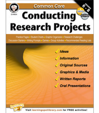 Common Core: Conducting Research Projects Resource Book Grade 6-8 eBook