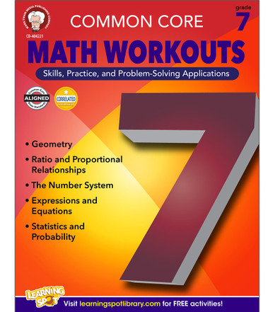 Grade 7 Common Core Math Workouts Resource Book Paperback