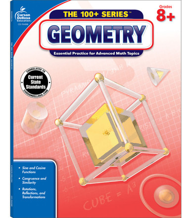 Grade 8-10 The 100+ Series™ Geometry Workbook Paperback
