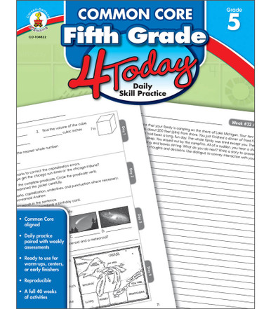 Common Core Fifth Grade 4 Today Workbook Grade 5 eBook
