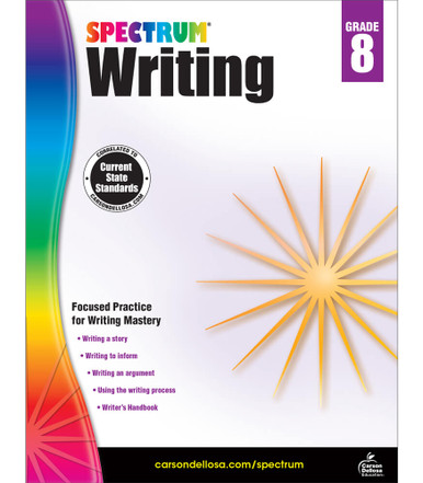 Grade 8 Spectrum Writing Workbook Paperback