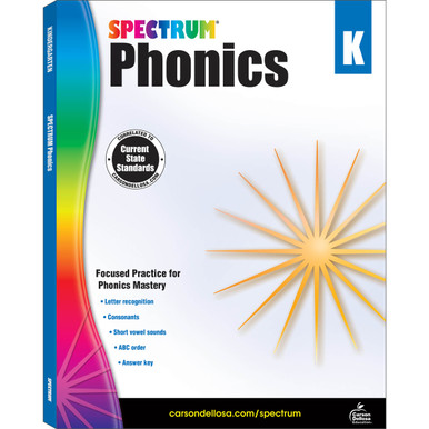 Grade K Spectrum Phonics Workbook eBook (PDF)