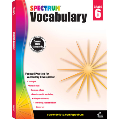 Grade 6 Spectrum Vocabulary Workbook eBook (PDF)