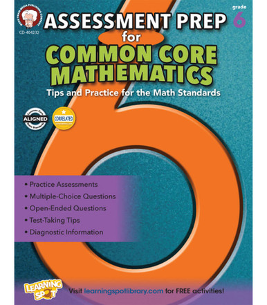 Assessment Prep for Common Core Mathematics Resource Book Grade 6 eBook