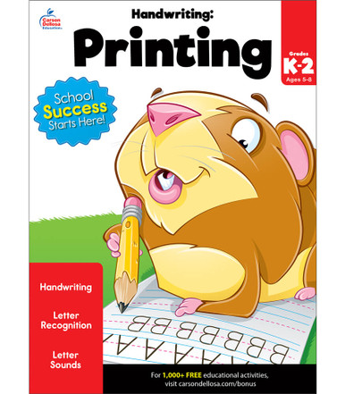 Grade K-2 Handwriting: Printing Workbook Paperback