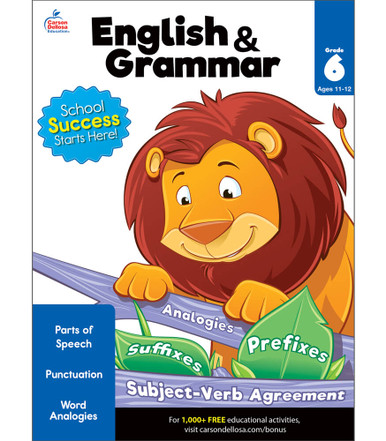 English & Grammar Workbook Grade 6 eBook