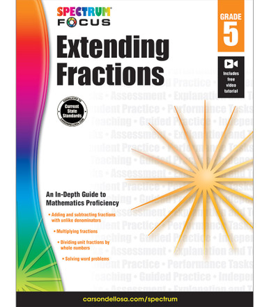 Spectrum Focus: Extending Fractions Workbook Grade 5 eBook