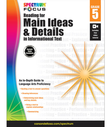 Grade 5 Spectrum Focus: Reading for Main Ideas and Details in ...