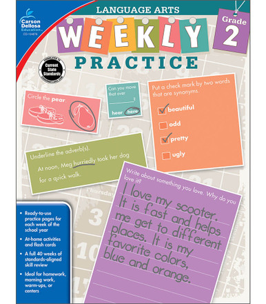 Weekly Practice: Language Arts Workbook Grade 2 eBook