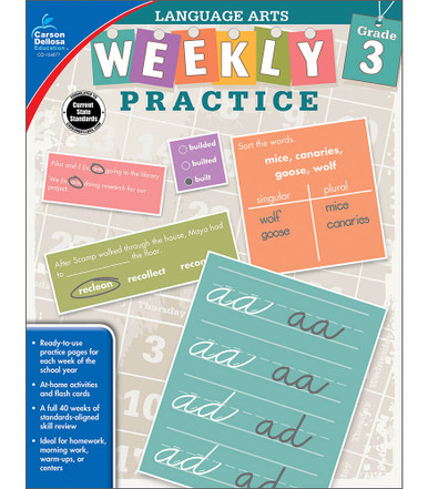 Weekly Practice: Language Arts Workbook Grade 3 eBook
