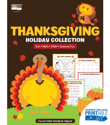 Thanksgiving Holiday Printable Collection Grade 4