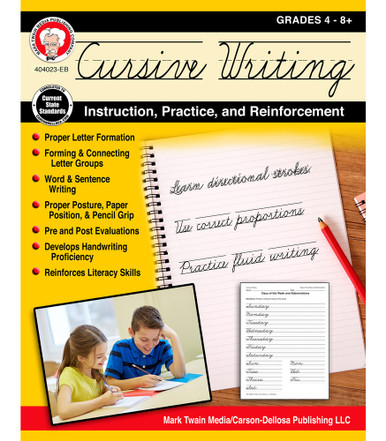 Grade 4-9 Cursive Writing: Instruction, Practice, and Reinforcement ...
