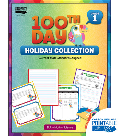 100th Day Holiday Printable Collection Grade 1