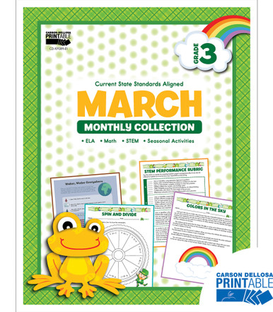 March Monthly Printable Collection Grade 3