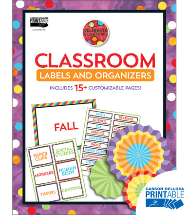 Celebrate Learning Printable Labels & Organizers